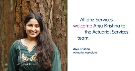 Anoop Michael Fia Fiai On Linkedin Welcoming Anju Krishna To Our Actuarial Services Team At