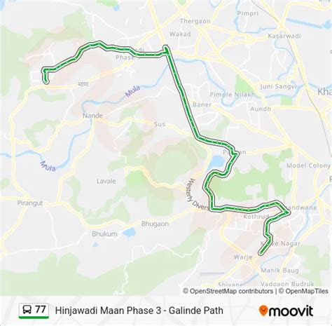 77 Route Schedules Stops And Maps Warje Malwadi Ganpati Matha Updated