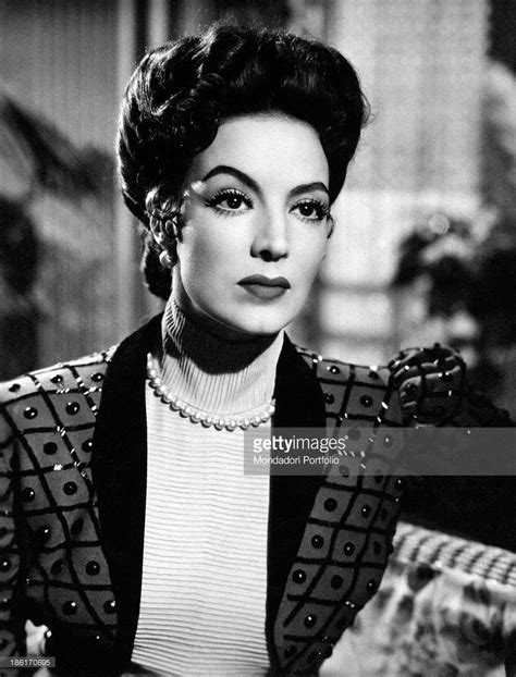 Portrait Of Mexican Actress Maria Félix Wearing An Elegant Jacket