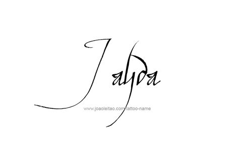 Jayda Name Tattoo Designs