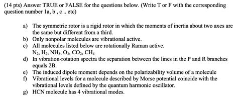 Solved Hi This A Physical Chemistry Question From An Chegg Com