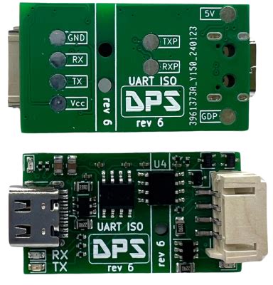 DPS USB UART TTL Isolator USB Type C To JST PH 4pin 2mm