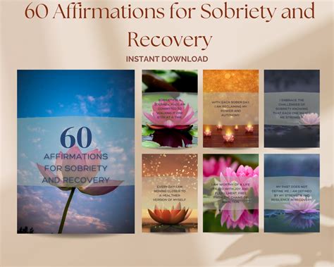 Sobriety And Recover Affirmations 60 Affirmations For Aa Na Recovery