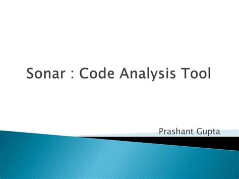Sonar Tool Java Code Analysis