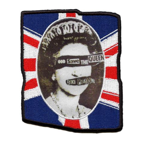 Sex Pistols Punk Patch Uk Flag Queen Embroidered Sublimated Iron On Eb3
