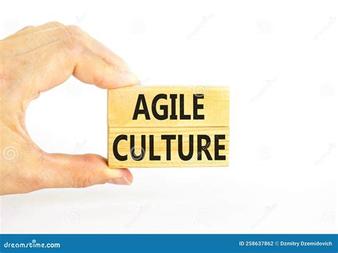 Agile Culture Symbol Concept Words Agile Culture On Wooden Blocks