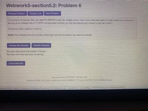 Solved Webwork5 Section52 Problem 6 Previous Problom