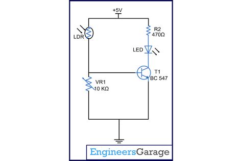 Circuit Diagram Ldr Ldr Circuit Lm358 Light Using Opamp Resistor Detector Dependent Breadboard