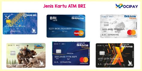 7 Jenis Kartu Atm Bri Biaya Admin Dan Gambarnya Mocipay
