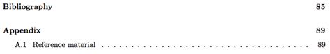 Table Of Contents Appendix Subsection Shown Under Wrong Toc Line