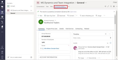 Ms Teams Integration With Dynamics Crm Learning Refresh