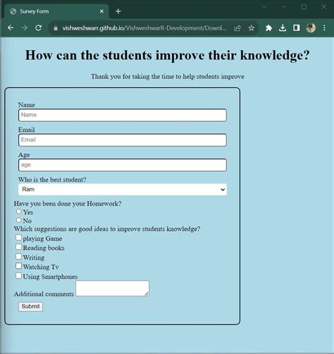 Vishweshwar Raghavan On Linkedin Webdevelopment Html Css Forms