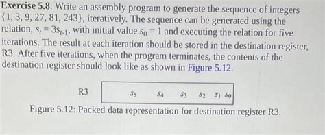 Solved Exercise 58 Write An Assembly Program To Generate