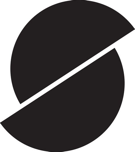 Abstract Half Circle Logo Illustration In Trendy And Minimal Style