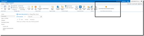 How To Add Custom Ribbon Action On Listlibraries In Sharepoint 2013