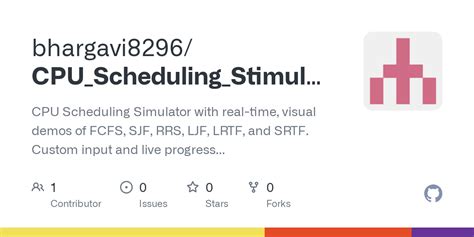 Github Bhargavi8296cpuschedulingstimulator Cpu Scheduling Simulator With Real Time Visual