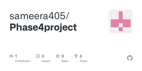 GitHub Sameera405 Phase4project