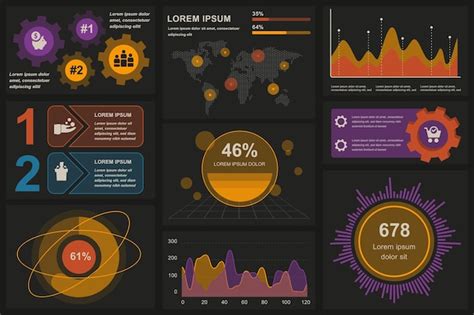 Premium Vector Set Of Infographic Elements Data Visualization Vector Design Template Can Be