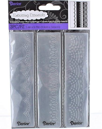 Embossing Folder Borders 1 5x5 75 3 Pkg Laces