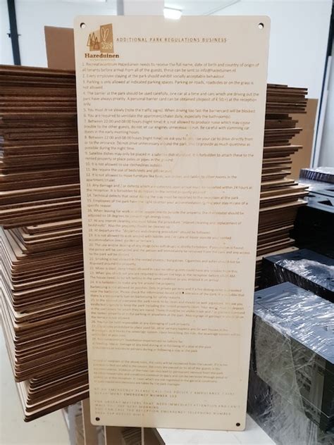 Tip Informatiebord Graveren Hout Hazeduinen Snel And Voordelig