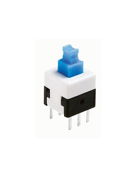 Two Pole Push Button Switch For Pcb 250v 2a