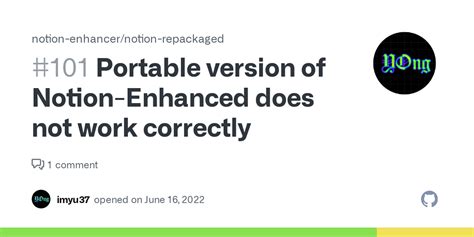 Portable Version Of Notion Enhanced Does Not Work Correctly · Issue