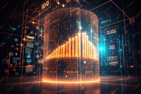 Premium Photo Futuristic Big Data Visualization Concept Visual Information Complexity