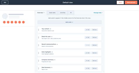 Hubspot Crm Record Page Editor