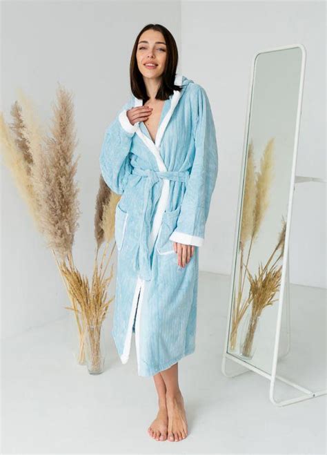 ᐉ Халат из микрофибры Голубой 20 4