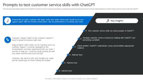 Chatgpt Customer Service Prompts Powerpoint Presentation And Slides Ppt Sample Slideteam