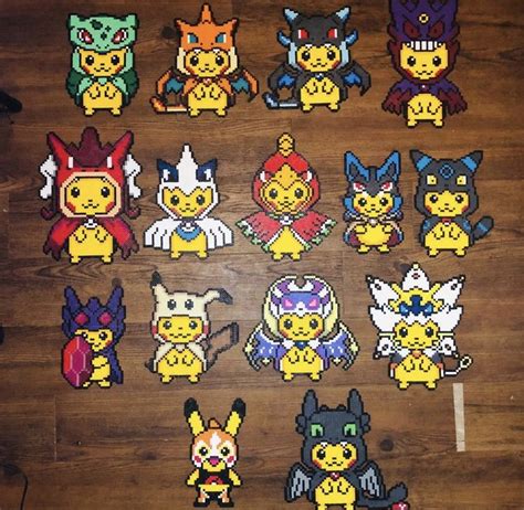 Cosplay Pikachu Collection Pokemon Perler Bead Patterns Pikachu
