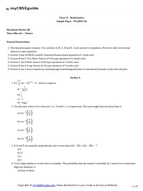 12 mathematics sp05 pdf maxima and minima function mathematics