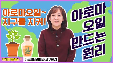 브레인클래스 아로마테라피 효과 아로마테라피 원리 지구 환경이 나빠지면 아로마오일도 없다 Youtube