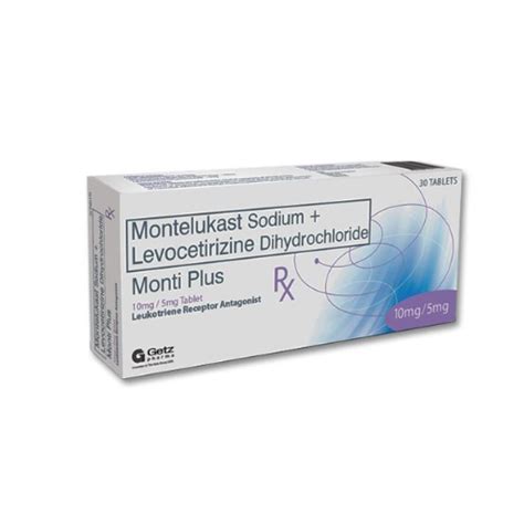 Monti Plus Levocetirizine Montelukast 5mg10mgtablet X 1 Xalmeds