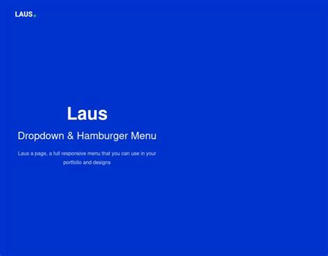 蓝色的响应式下拉菜单栏