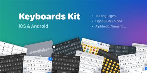 Android IOS Keyboards Kit Figma
