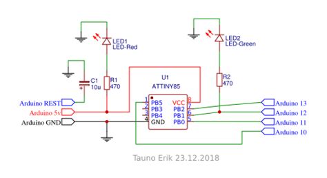 Programming Attiny85 With Arduino Uno Tauno Erik