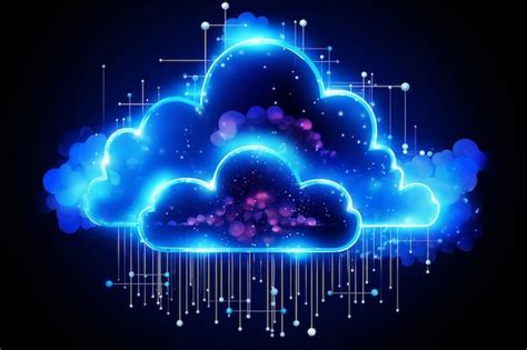 Cloud Computing Concept Illustration Abstract Cloud Connection