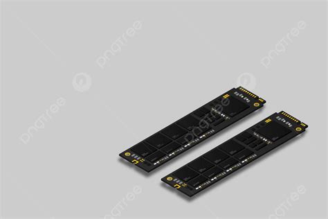 A 3d Isometric Illustration Of Nvme Express M2 Memory A Personal Computer Hardware Component For