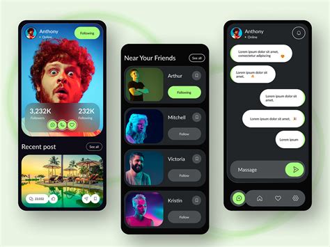 Social App Ui Design Behance