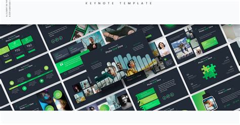 Сетка фотографий Шаблон Keynote Шаблоны презентаций Включая яркий и чистый Envato Elements