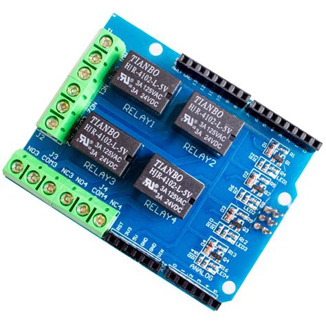 Four Canali Relè Shield 5v 4 Canali 4ch Relè Shield Modulo Per Arduino Dondeleo Centro