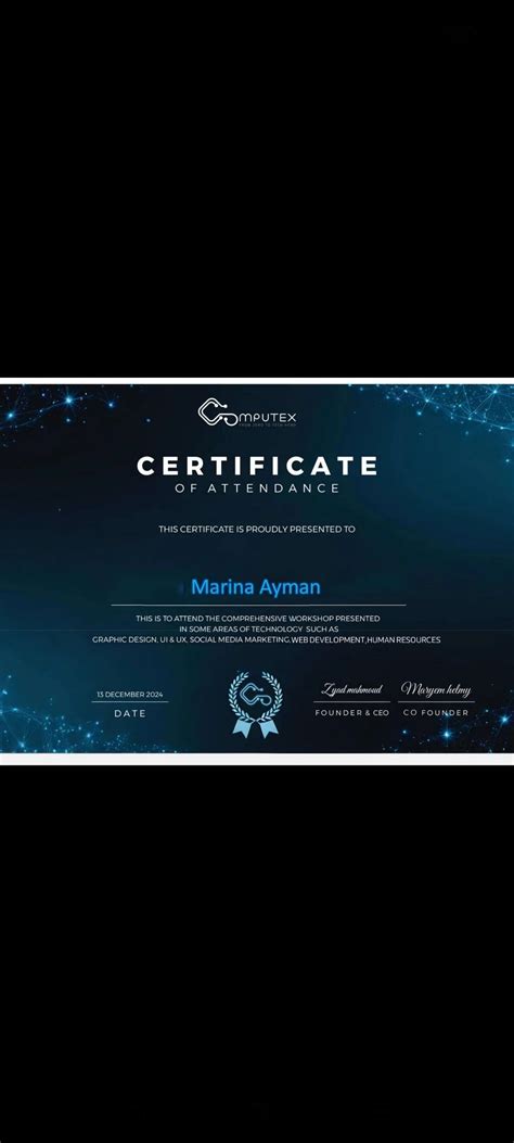 I Am Excited To Share That I Have Successfully Completed An Intensive Workshop At Computex