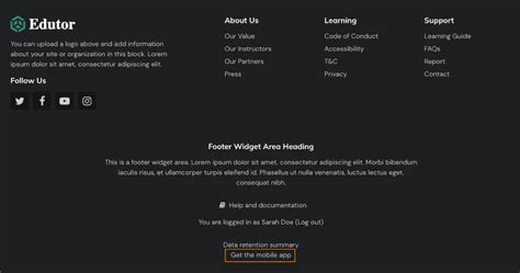 How To Remove The Get The Mobile App Link From Your Moodle Site Elearning Themes