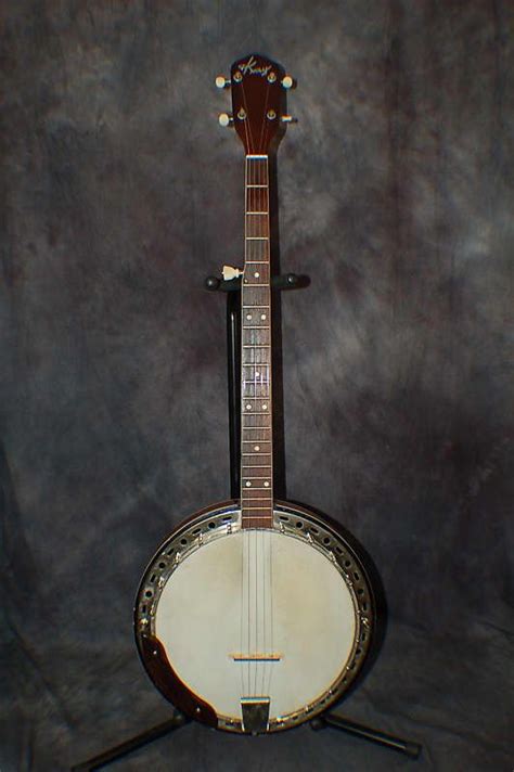1960 Kay K52 5 String Banjo Enclose Back Pro Setup New Strings Original