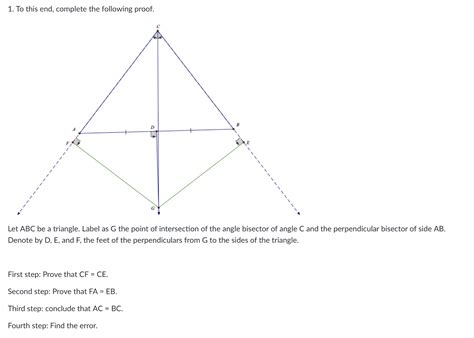 Solved To This End Complete The Following Proof Let ABC Be Chegg Com