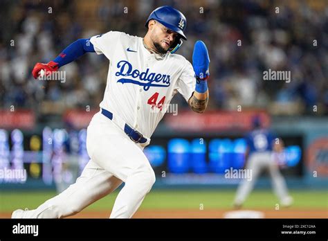 Los Angeles Dodgers Outfielder Andy Pages 44 Rounds Third During A