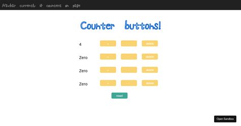Counter Codesandbox