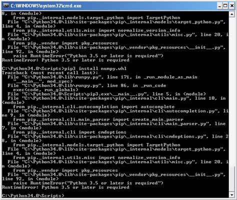 Не могу установить модули Python 35 Or Later Required Stack Overflow на русском