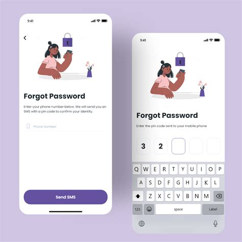 Forgot Password Screens Phone Numbers Sms Phone